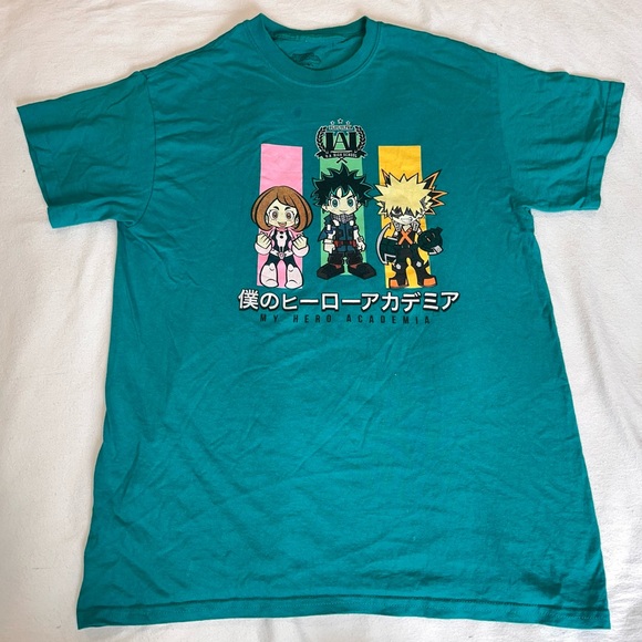 funimation | Shirts & Tops | Kids Teal My Hero Academia Tshirt | Poshmark